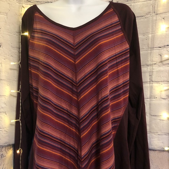 Royal Robbins | Tops | Royal Robbins Maroon And Stripes Top | Poshmark